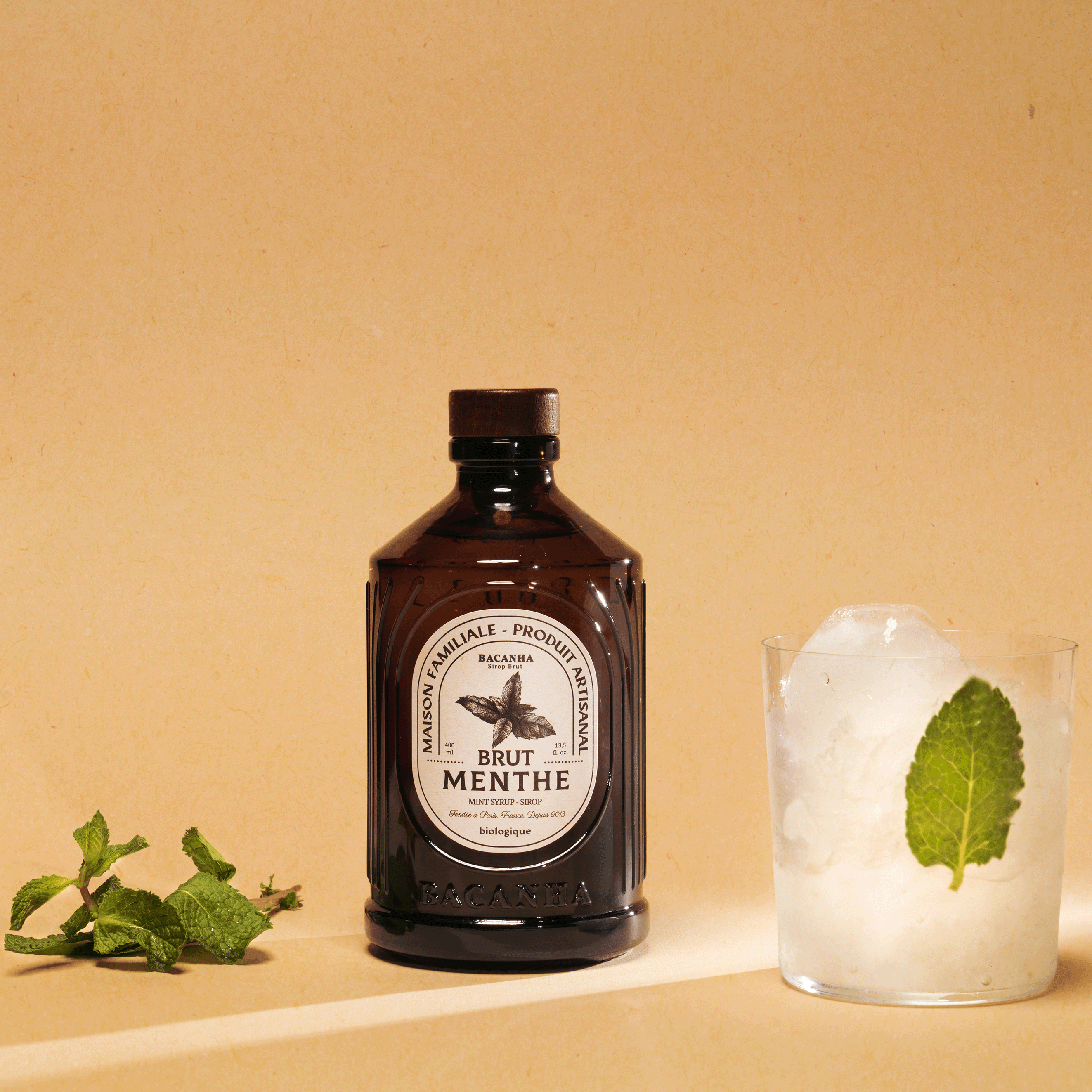 Raw Mint Syrup, organic and ecological by Bacanha